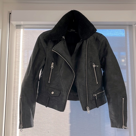 Zara | Jackets & Coats | Zara Basic Outerwear Faux Leather Jacket | Poshmark